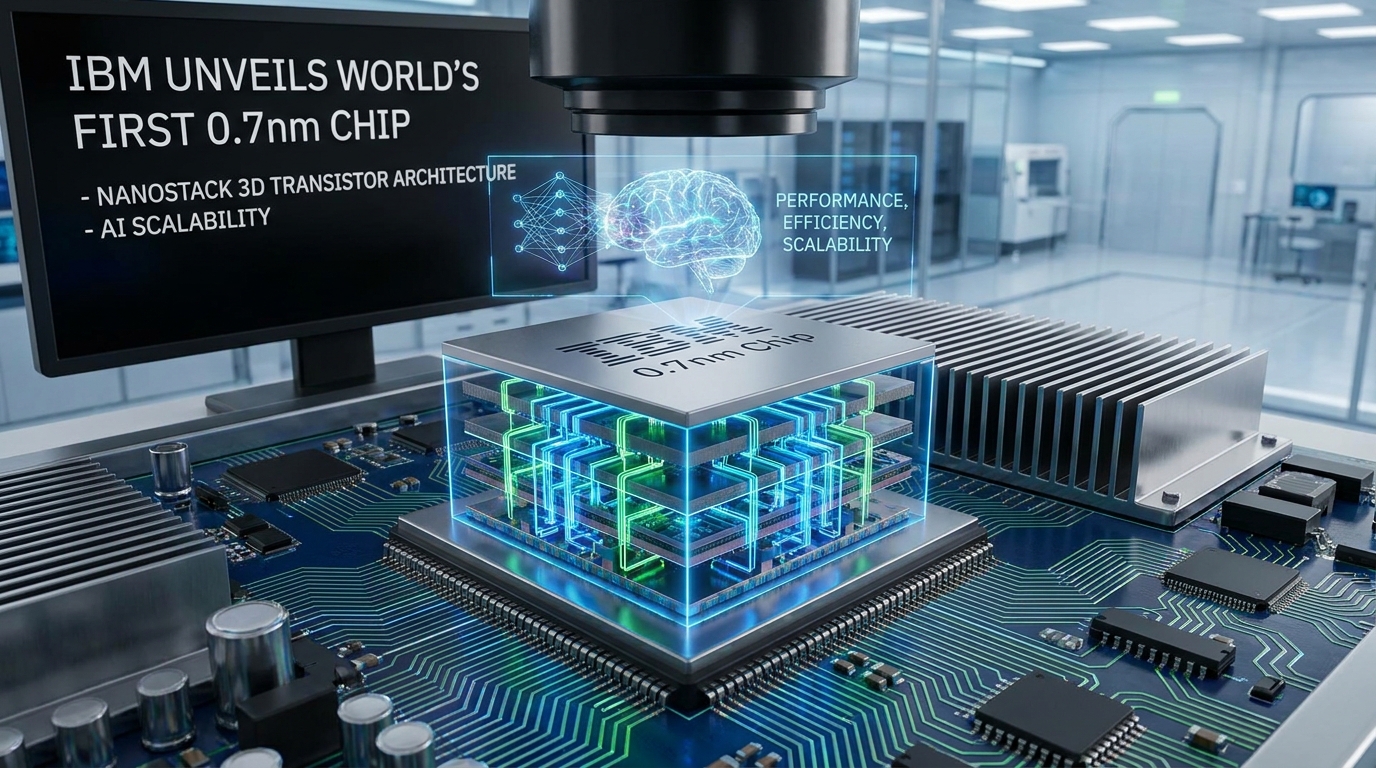 IBM Reveals 0.7nm Nanostack Chip Technology With Vertical Transistor Design